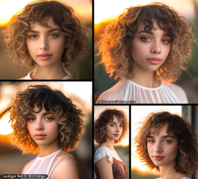 Lockiger Bob in Kinnlänge *Warum Er Zu Jeder Gesichtsform Passt* – Frisuren
