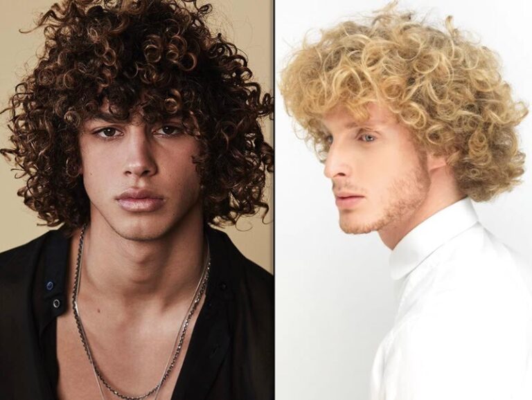 Schone Dauerwelle Blond Manner Ebenbild