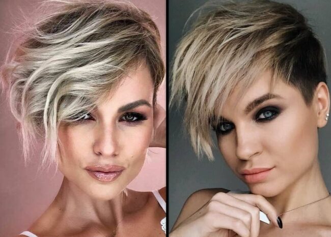 Luxus Kurzhaarfrisuren 2023 Frauen Fotos