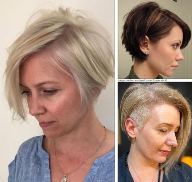 Jünger Machen Kurzhaarfrisuren Frauen ab 50 | *Frischen Look Tipps ...