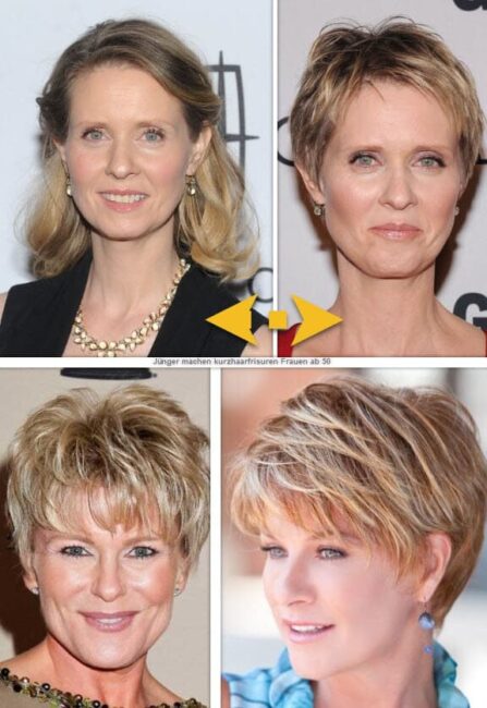 Jünger Machen Kurzhaarfrisuren Frauen ab 50 | *Frischen Look Tipps ...