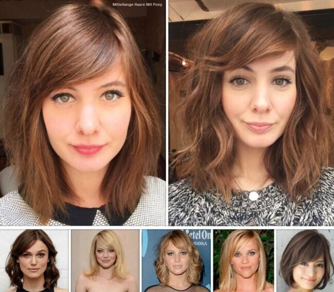 Mittellange Haare mit Pony | *Dein Guide für den Trendlook* – Frisuren