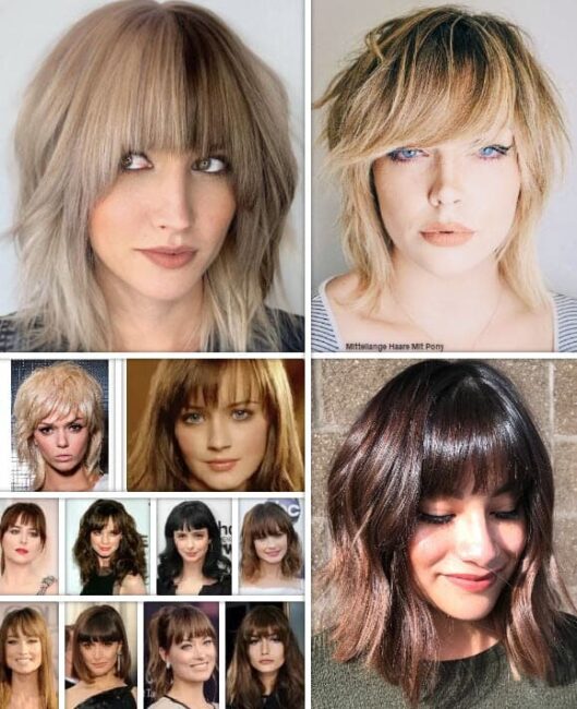 Mittellange Haare mit Pony | *Dein Guide für den Trendlook* – Frisuren