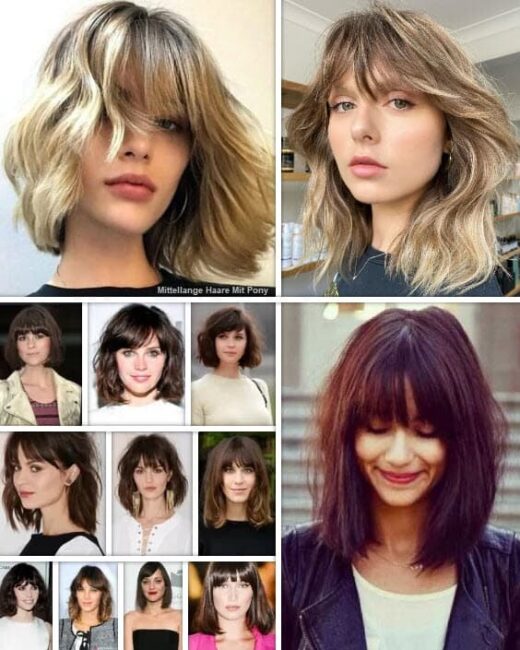 Mittellange Haare mit Pony | *Dein Guide für den Trendlook* – Frisuren