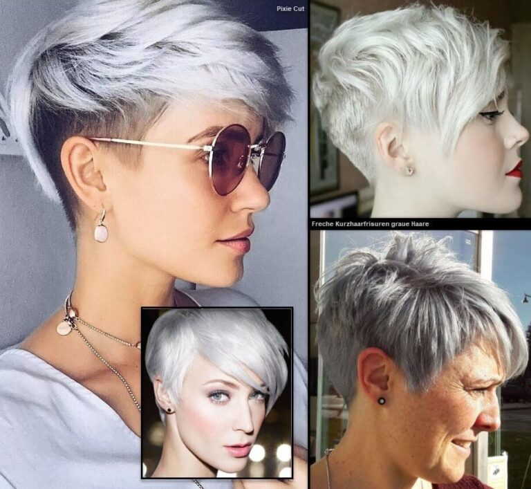 Freche Kurzhaarfrisuren Graue Haare ️ Verblüffende Stilgeheimnisse ...